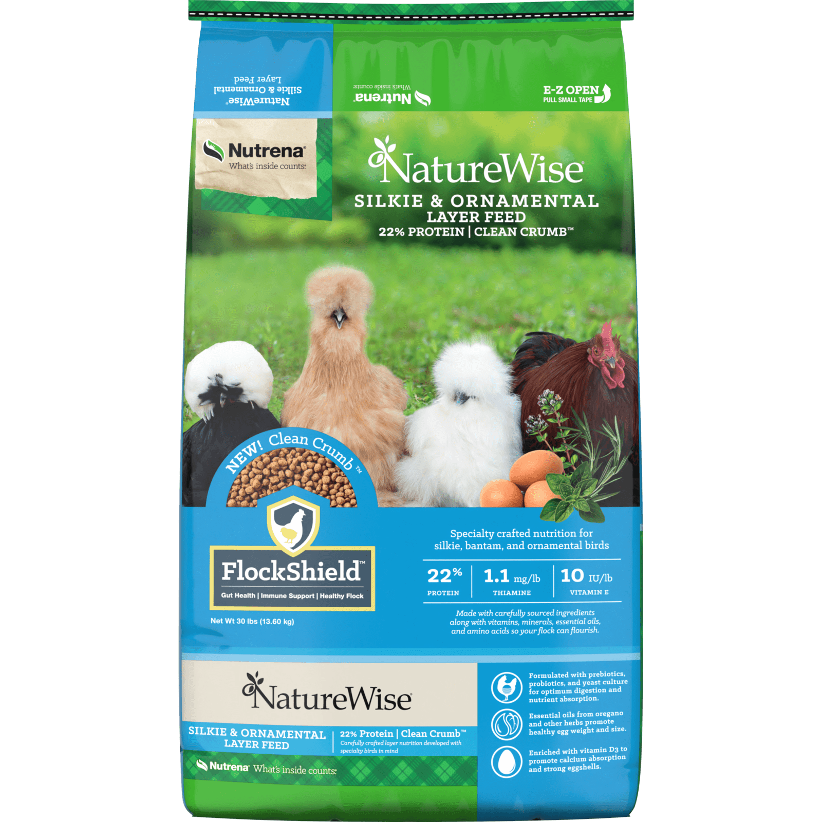 NatureWise Silkie & Ornamental Poultry Layer Feed - Augusta Cooperative ...