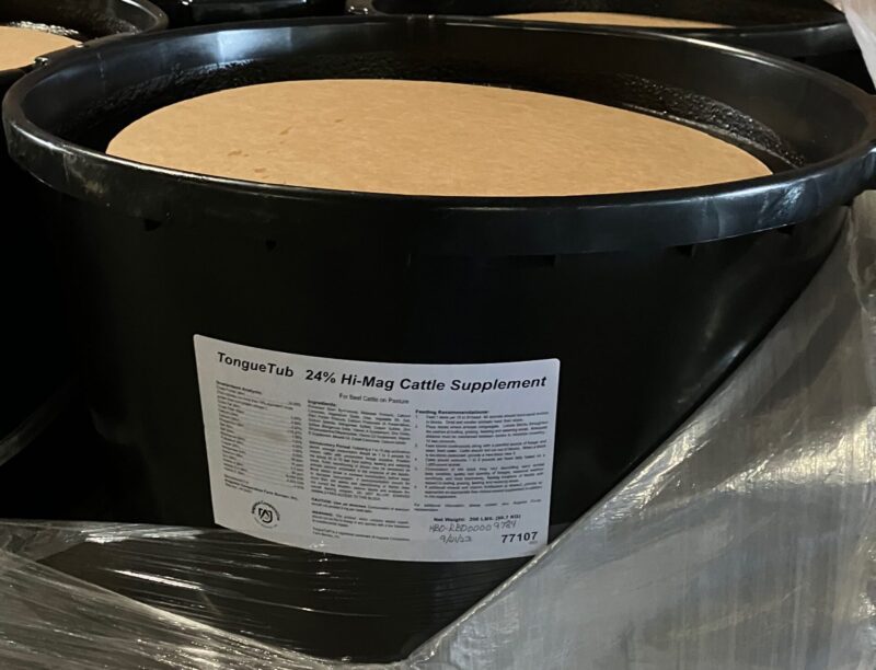 TongueTub™ 24% Hi Mag Cattle Supplement Tub - Augusta Cooperative Farm ...