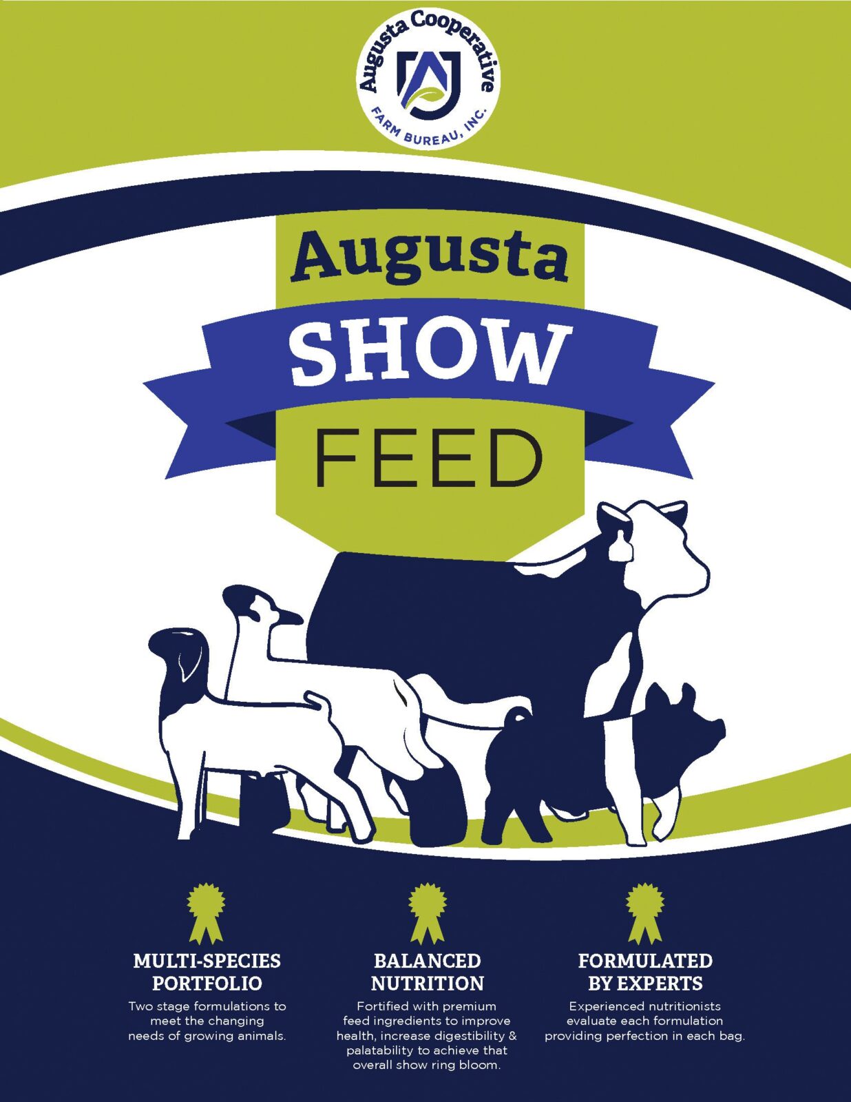 Augusta, Show Pig Starter/Grower, Meal, Show-Rite, 50 lbs. - Augusta ...